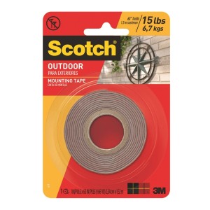 3M™ 思高® 411 戶外用強力雙面膠帶 - 灰色 (1" X 175") | 五金街 - 工程 裝修 - 香港建材工具網購平台